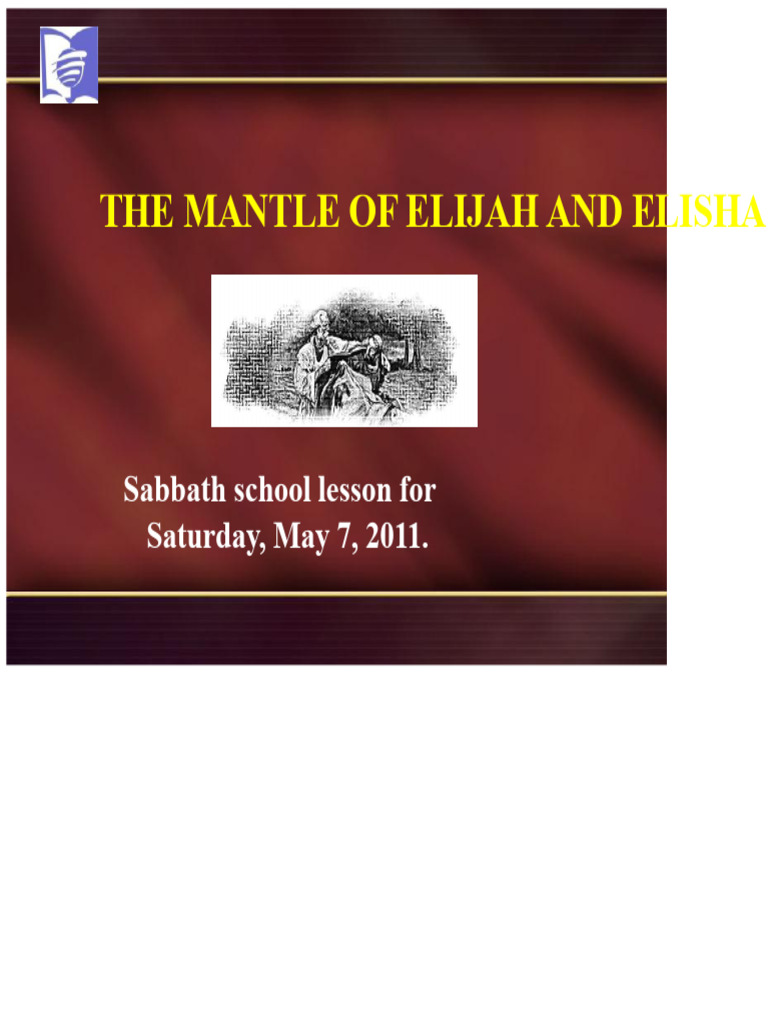 Lessons from Elijah and Elisha's Mantle | PDF | Elijah | Books Of Kings