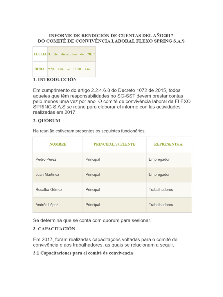 MODELO DE RELATÓRIO DE PRESTAÇÃO DE CONTAS DO COCOLA | PDF