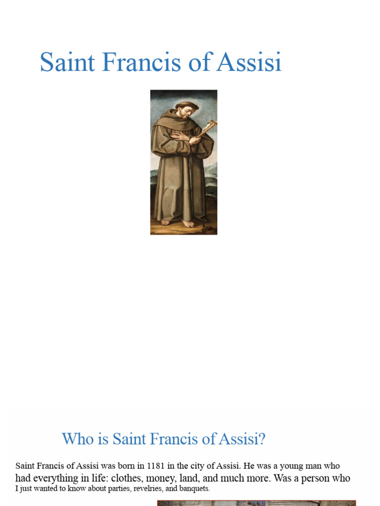 Saint Francis of Assisi | PDF | Francis Of Assisi | Catholic Church