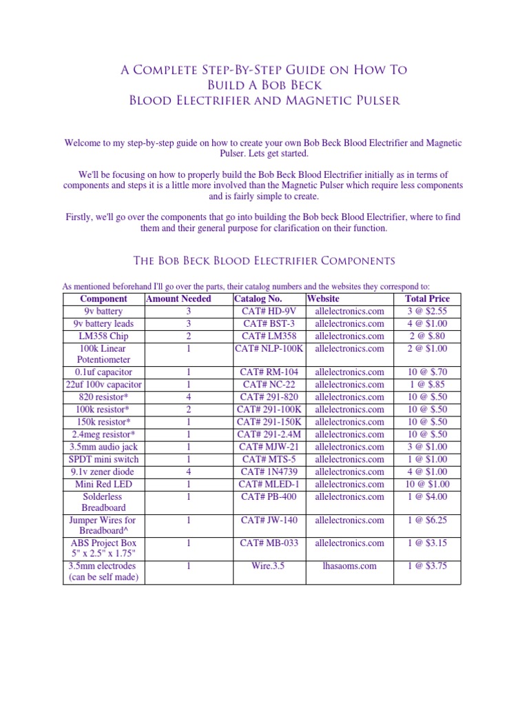 Blood Electrifier:Magnetic Pulser | PDF | Business