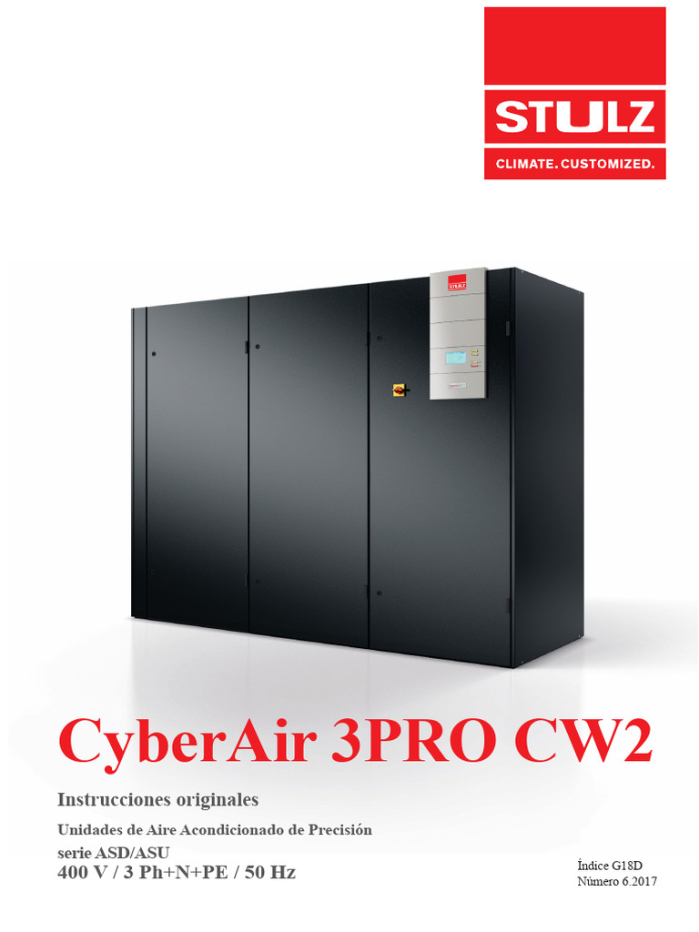 Instrucciones CyberAir 3PRO CW2 STULZ | PDF | Aire acondicionado | Agua