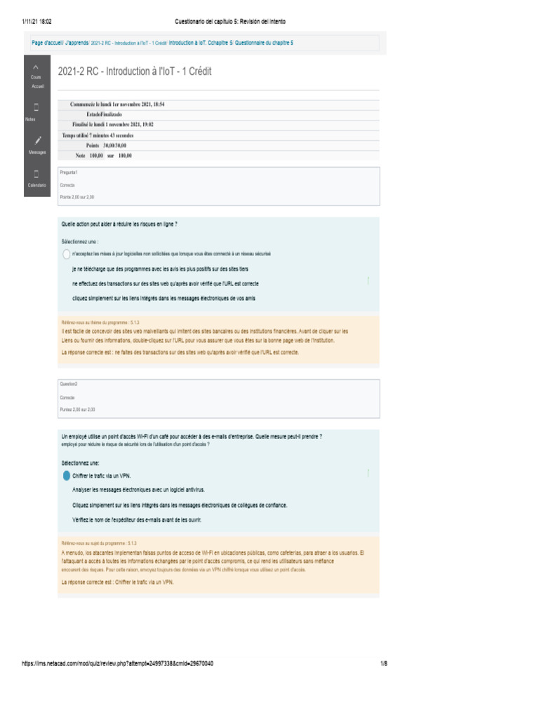 Questionnaire sur la sécurité en ligne | PDF | Sécurité | Sécurité des ...