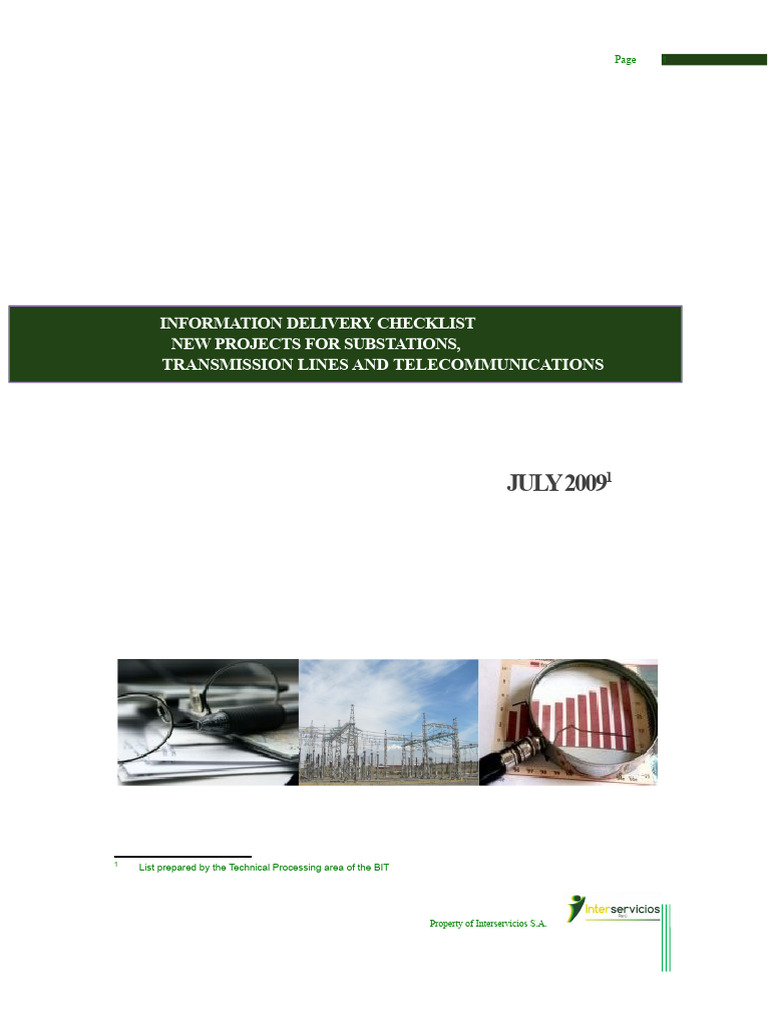 Annex 1 - Checklist | PDF | Electrical Connector | Transformer