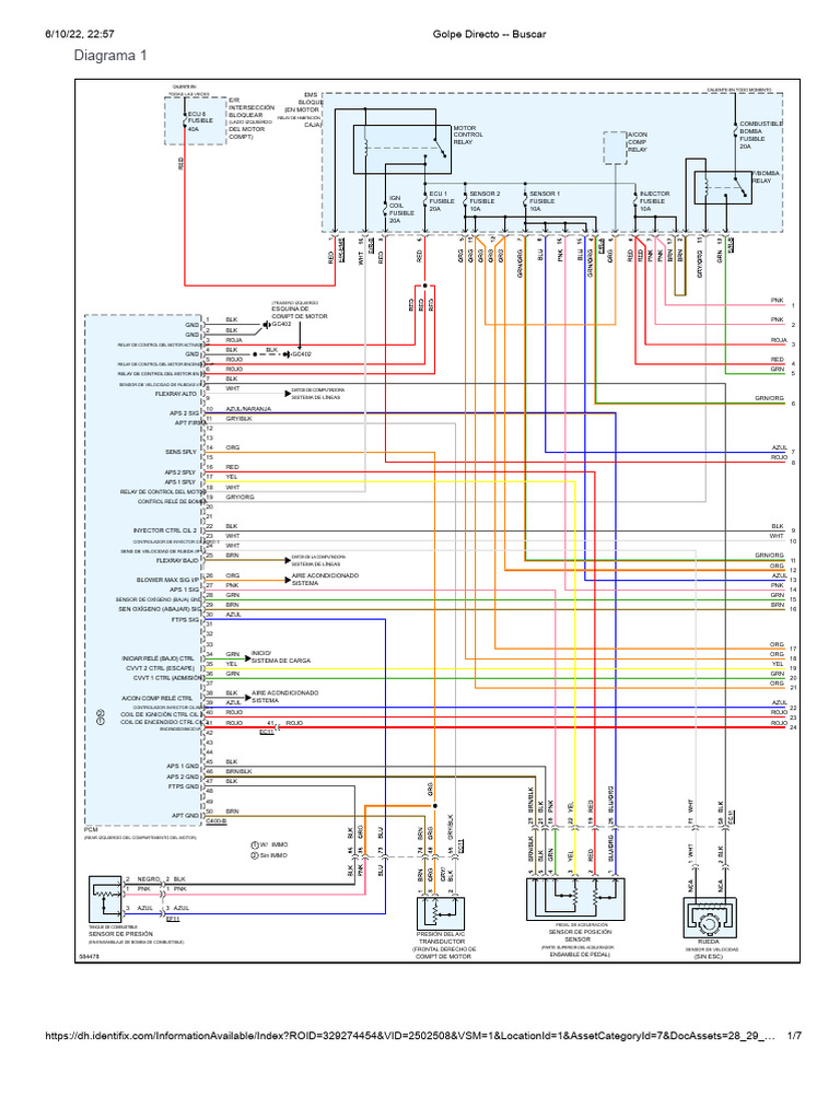 DIAGRAMA ELÉCTRICO 2018 Kia Forte LX 2.0L, L4, VIN 7, EE - UU.Canadá ...