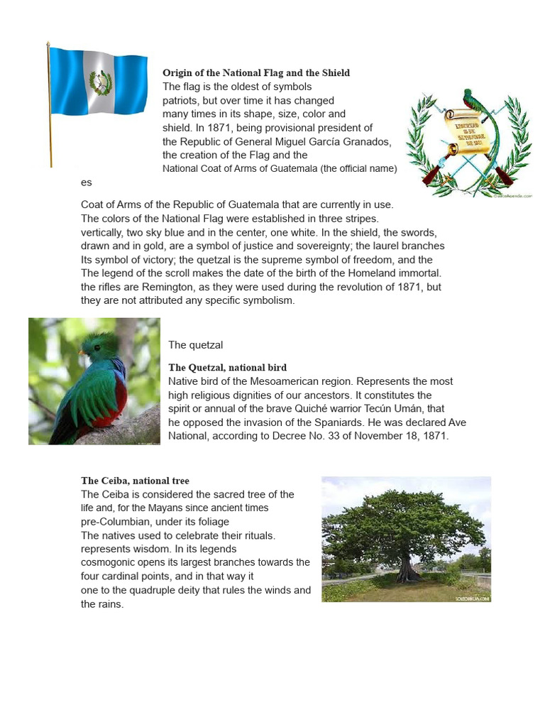 History of The National Symbols | PDF | Maya Peoples | Guatemala