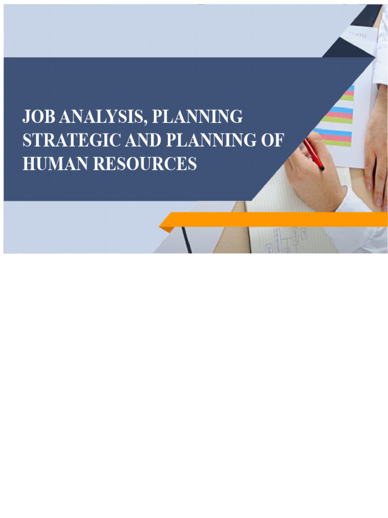 Job Analysis Strategy Planning and Human Resources Planning | PDF ...