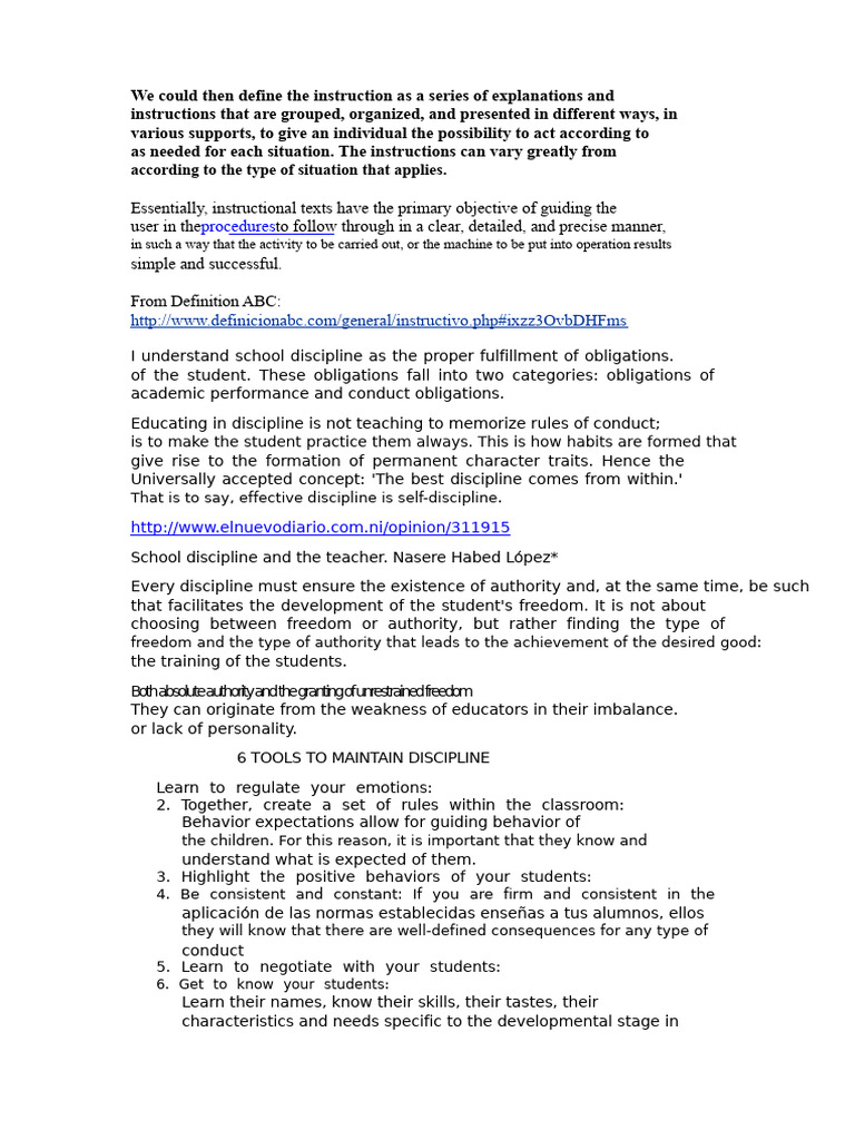 School Discipline Summary | PDF | Disciplines | Teachers