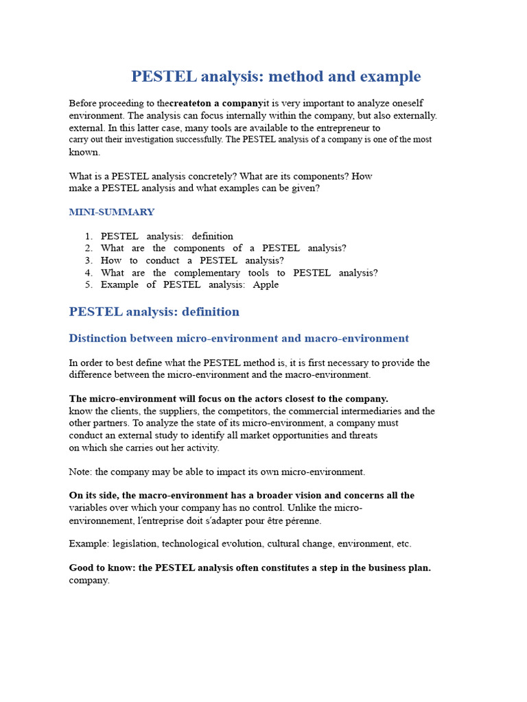 PESTEL Analysis: Method and Example Guide | PDF | Smartphone | Innovation