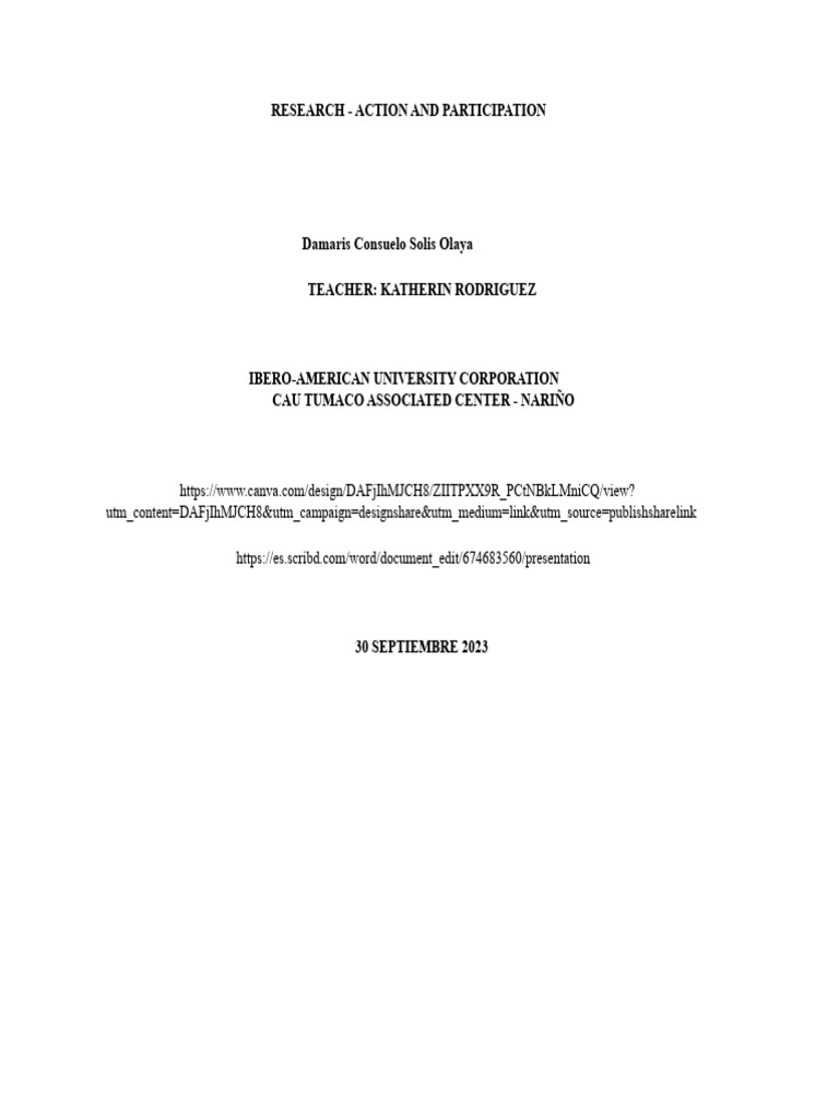 Conceptual Map Research - Action 2023 | PDF | Action Research ...