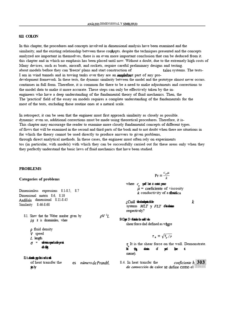 Problems Book of Shames - Dimensionless Numbers PDF | PDF | Reynolds ...