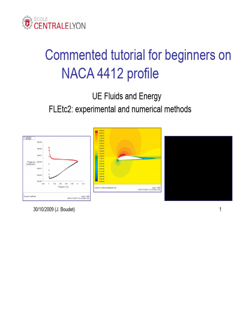 NACA 4412 Airfoil CFD Simulation Guide | PDF | Turbulence ...