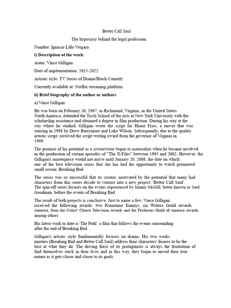 Better Call Saul | PDF