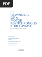 Three-Phase Motor Rewinding Guide | PDF | Electric Motor | Electrical ...