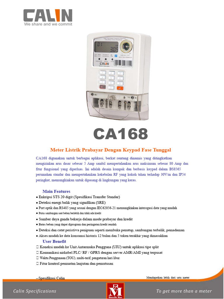 Meter Prabayar Keypad 1 Fasa | PDF