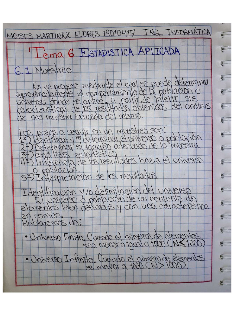TOPIC 6 APPLIED STATISTICS MARTINEZ FLORES MOISES.pdf | PDF ...