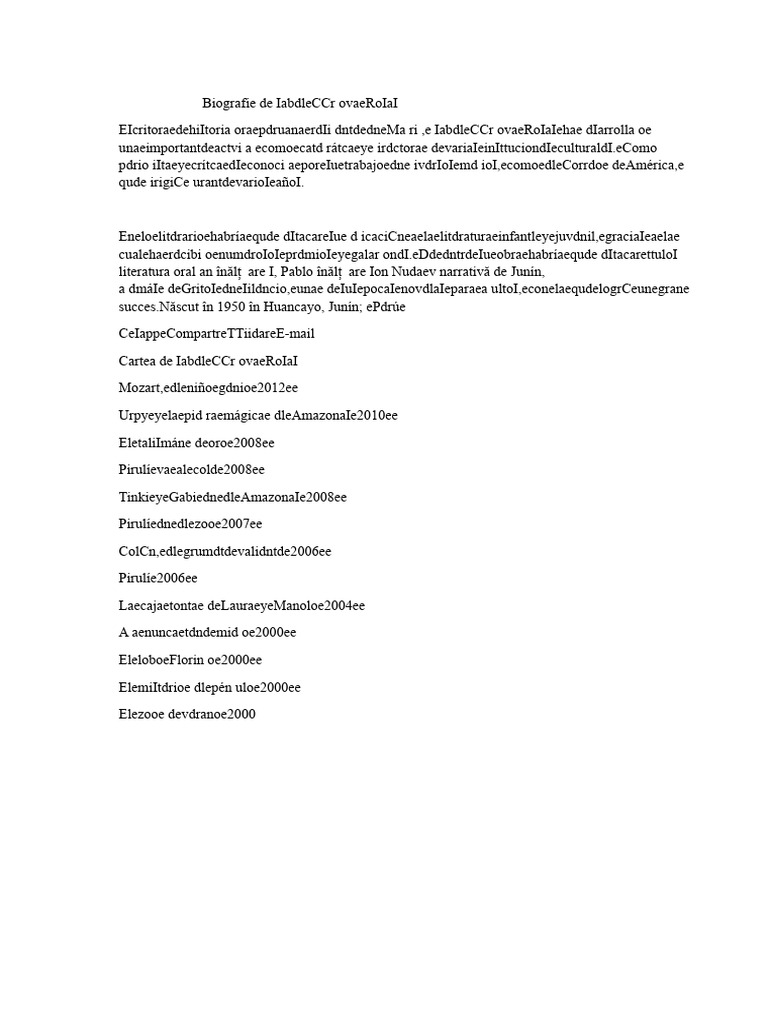 Biografia Isabel Córdova Rosas | PDF