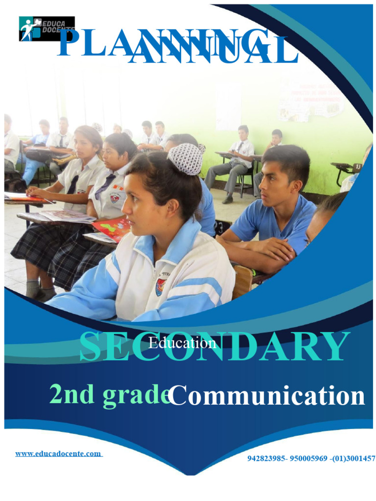 Annual Plan For 2nd Year of Secondary Education | PDF | Knowledge ...