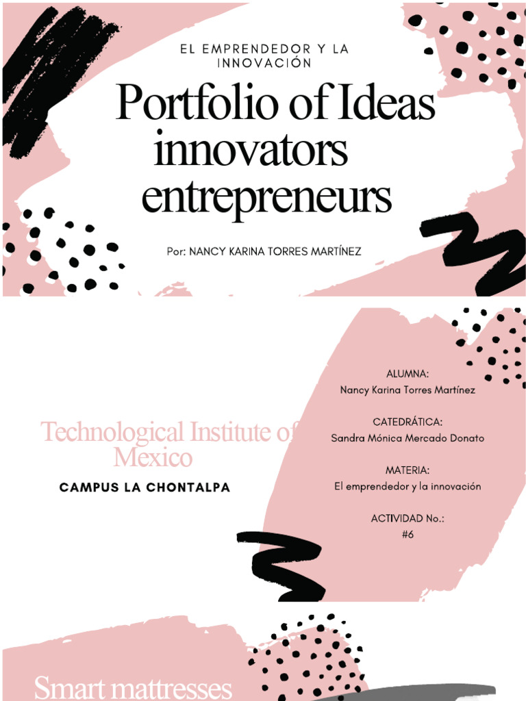 ACT. 6 PORTFOLIO OF INNOVATIVE AND ENTREPRENEURIAL IDEAS - NANCY MARTÍNEZ.pdf | PDF