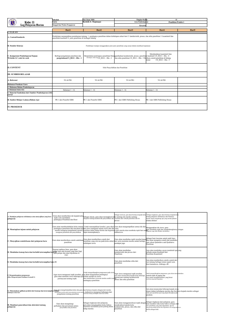 DLL-Penelitian Praktis 1 | PDF