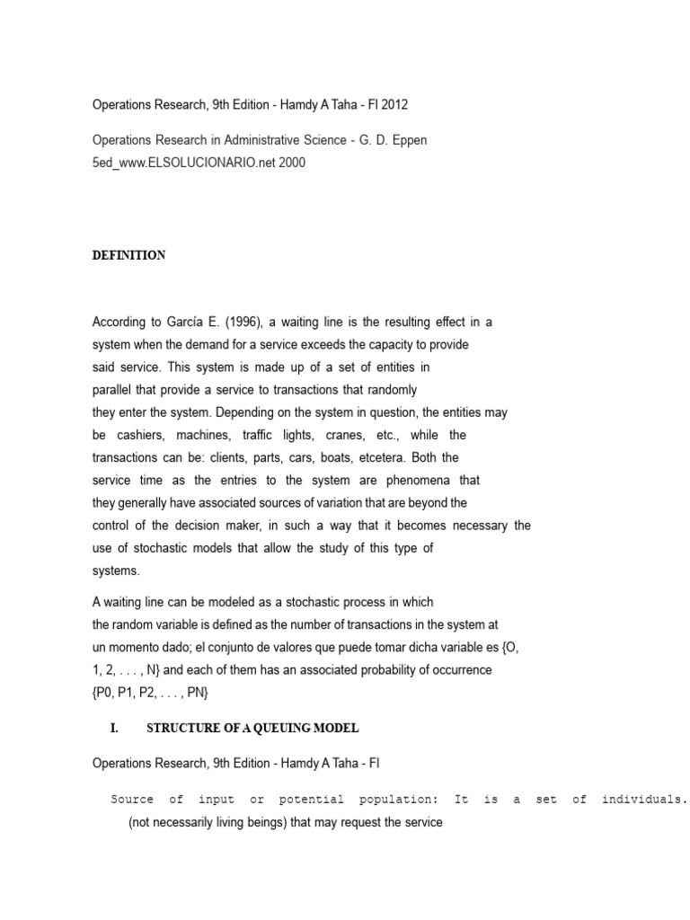 Theoretical Framework Queue Line | PDF | Mathematics | Applied Mathematics
