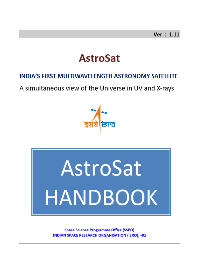 AstroSat Handbook | PDF | Optical Filter | Electromagnetic Spectrum