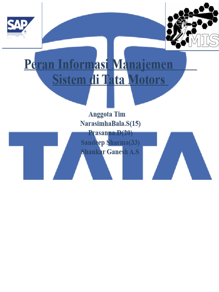 Implementasi ERP SAP di Tata Motors | PDF