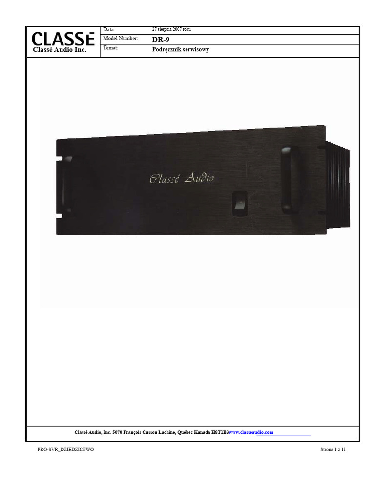 Classe dr-9 | PDF