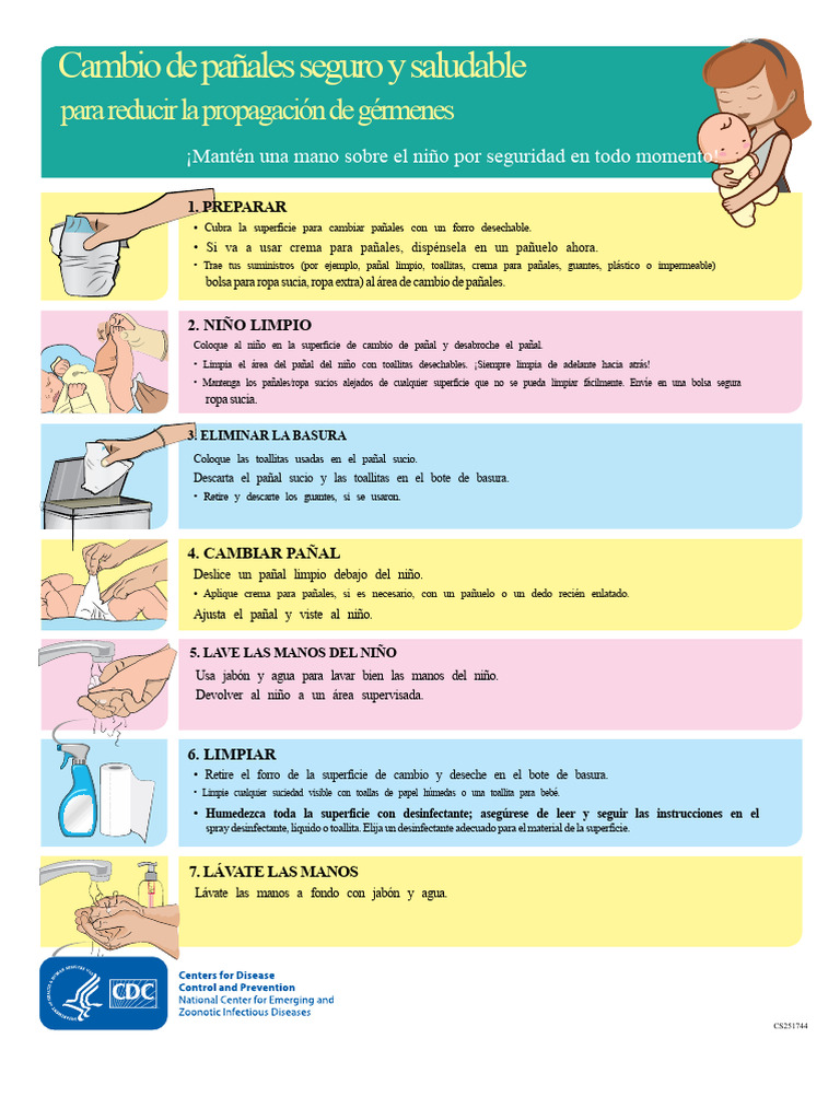 Procedimientos de Cambio de Pañales Cuidado Infantil 508c | PDF