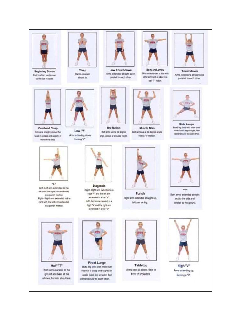 P.E.H Cheer Stances | PDF