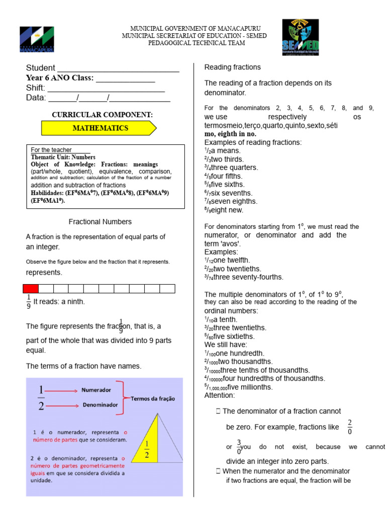 6 Mathematics Workbook 6th Grade | PDF | Multiplication | Numbers
