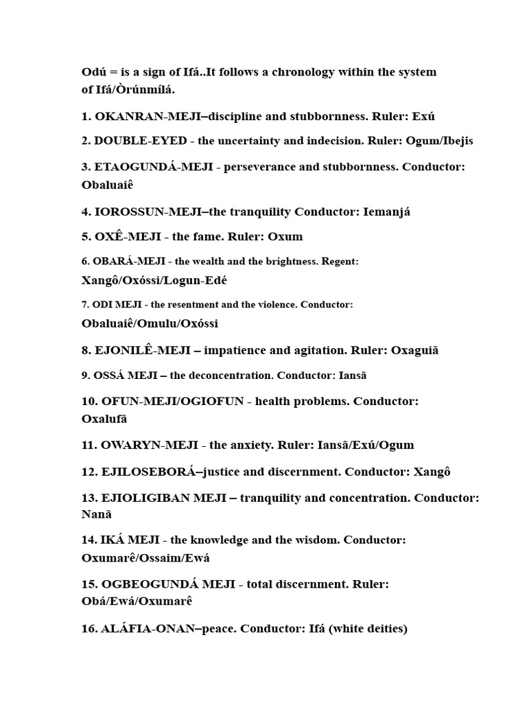 Odú | PDF