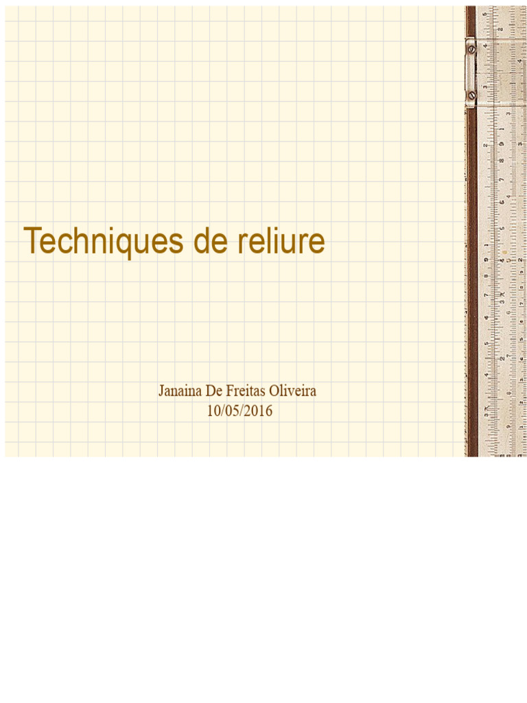 Techniques de Reliure de Livres | PDF | Reliure