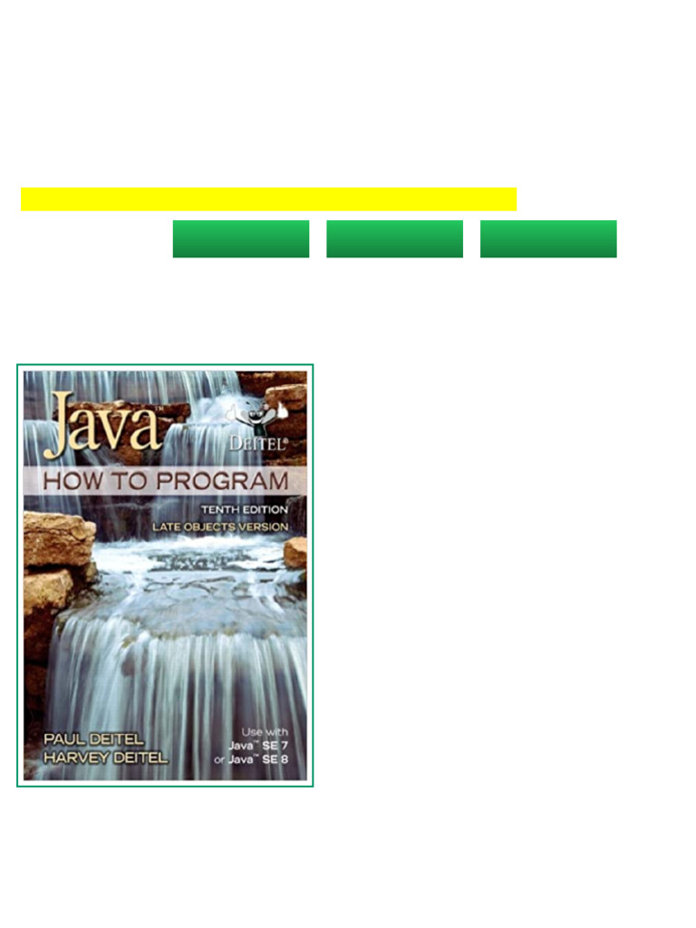 Test Bank for Java How to Program Late Objects 10th Edition Deitel ...