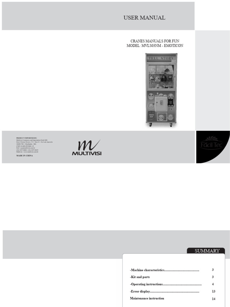 Manual Crane mvls03nm Emoticon | PDF | Numbers | Manufactured Goods
