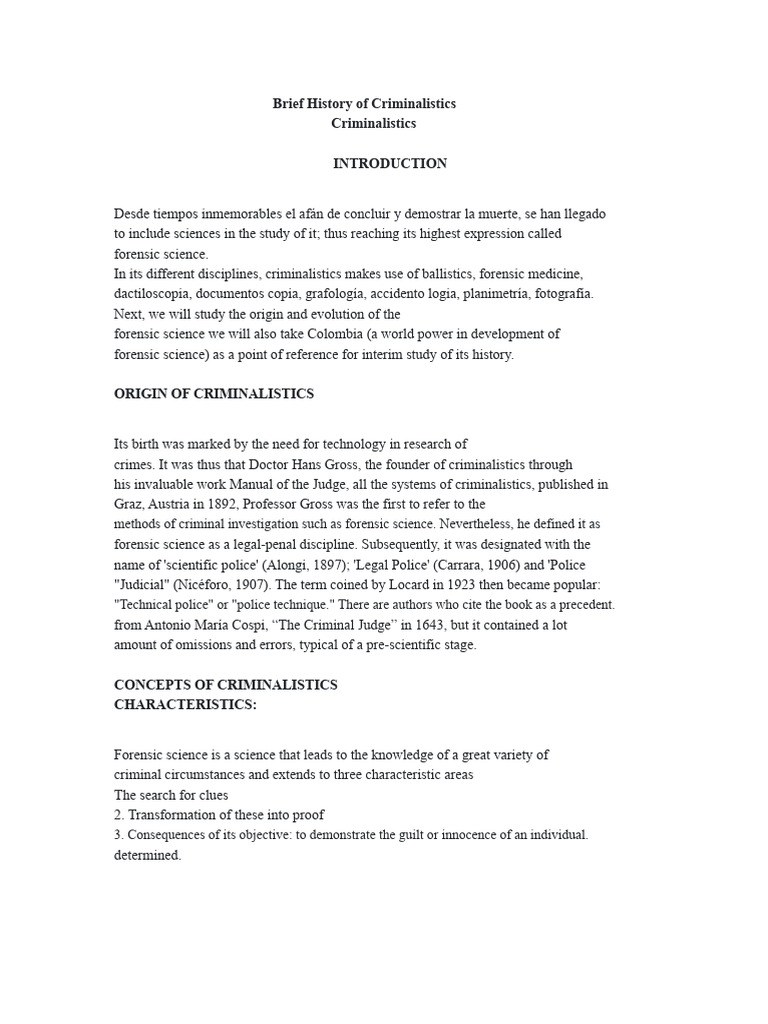 Forensics TOPIC 1 TO 4 | PDF | Forensic Science | Science