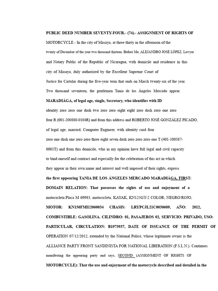 Transfer of Motorcycle Rights | PDF | Government | Justice