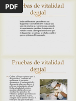 Pruebas de Sensibilidad Pulpar | PDF | Odontología | Dolor