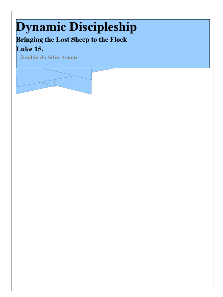 Dynamic Discipleship I Edition | PDF | Disciple (Christianity) | God ...
