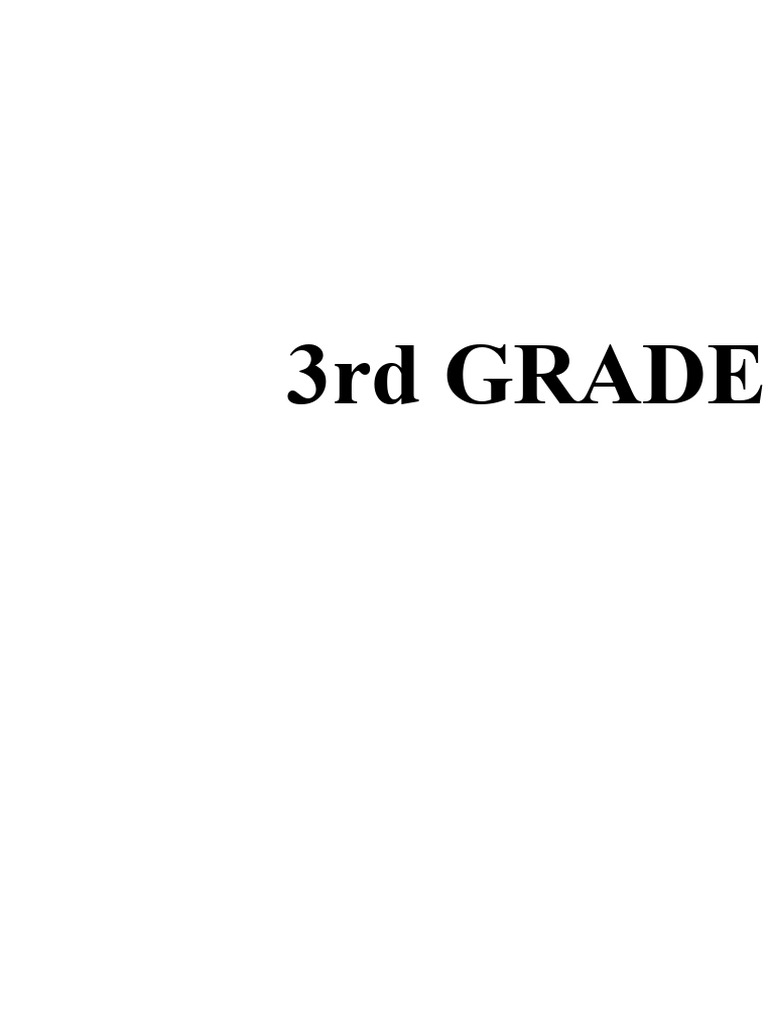 3rd GRADE FIRST TRIMESTER 2023 MUST IMPROVE IT | PDF