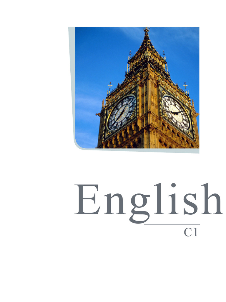 C1 Level Manual | PDF | Perfect (Grammar) | Verb