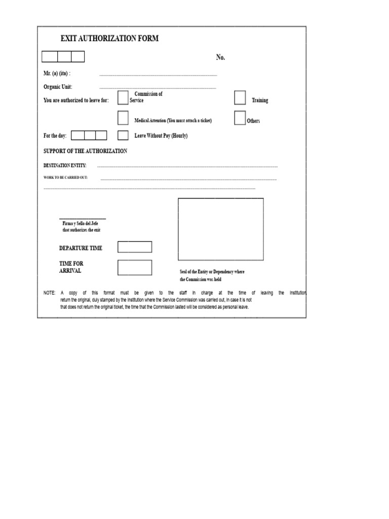 Exit Authorization Ticket | PDF | Justice | Crime & Violence