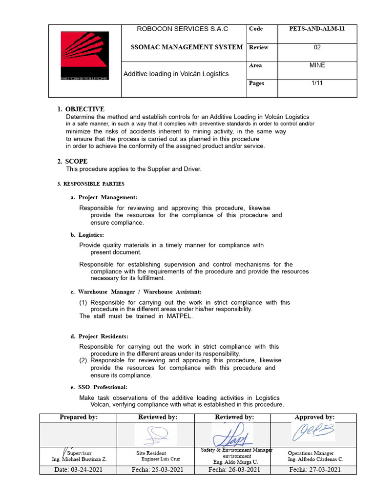PETS-And-ALM-11 Additive Loading in Volcan Logistics | PDF | Waste ...