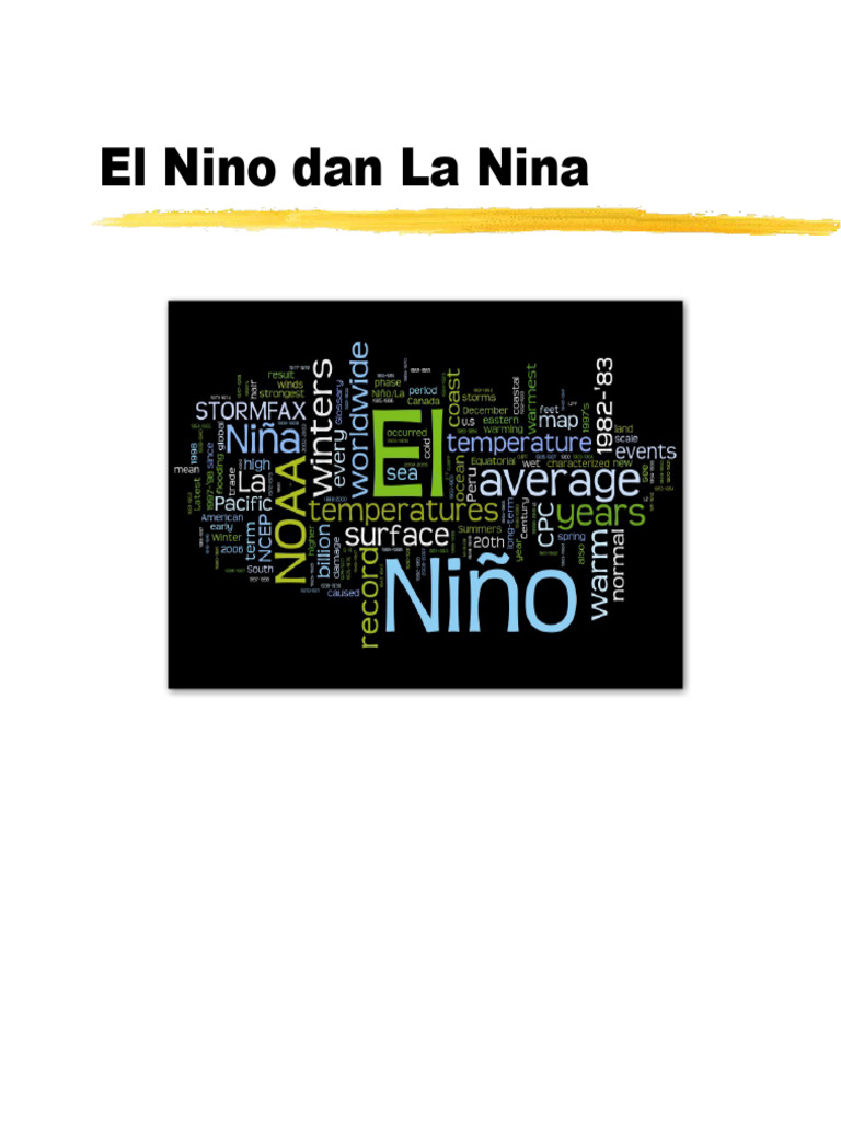 El Nino Dan La Nina PPT | PDF