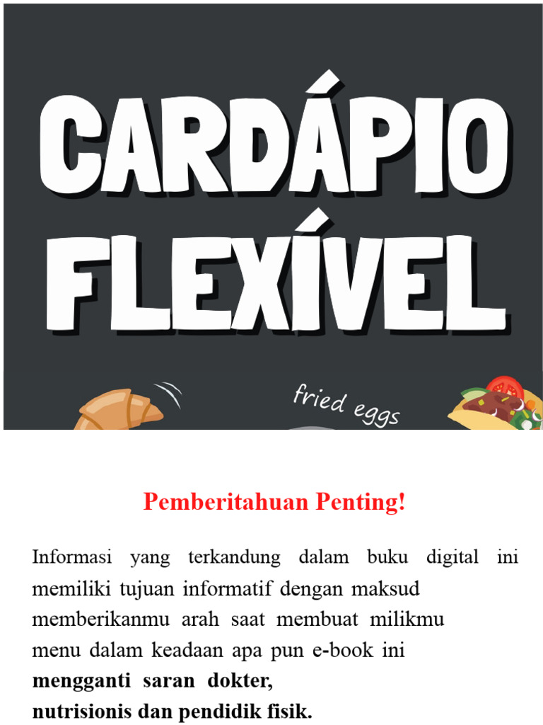 Contoh Menu Diet Fleksibel Sehat | PDF