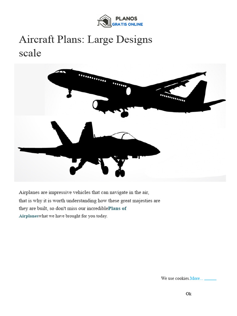 1 Aircraft Blueprints - Large Scale Designs | PDF | Airplane | Aviation