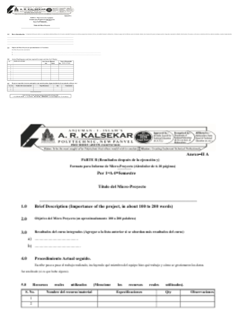 Formato de Micro Proyecto MSBTE | PDF
