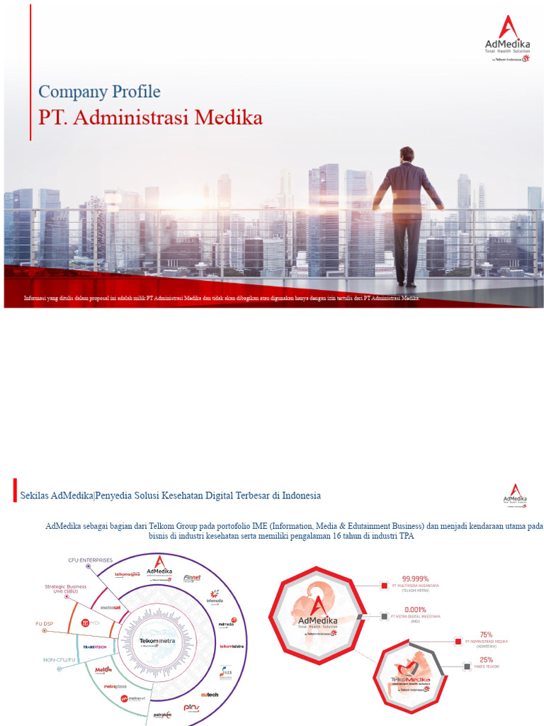 Profil PT Administrasi Medika: Solusi Kesehatan Digital | PDF