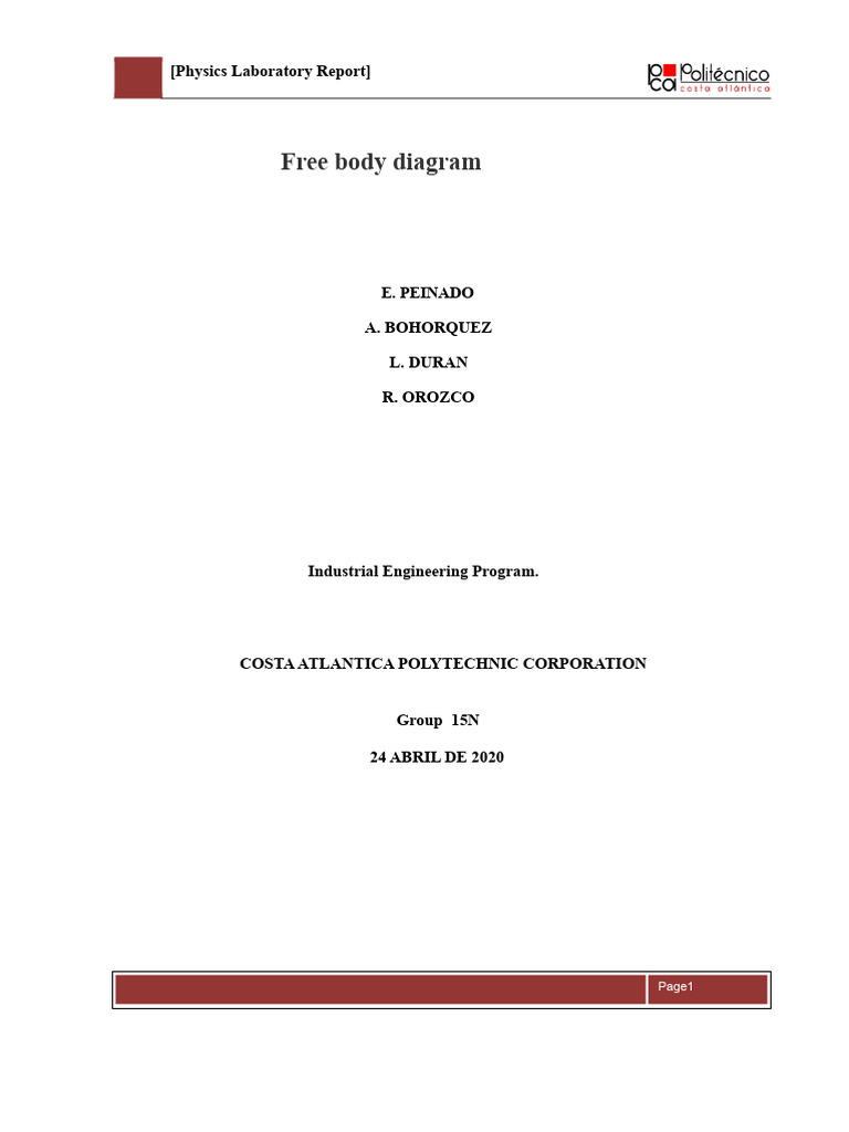 Free Body Diagram Analysis in Physics | PDF | Force | Newton's Laws Of ...