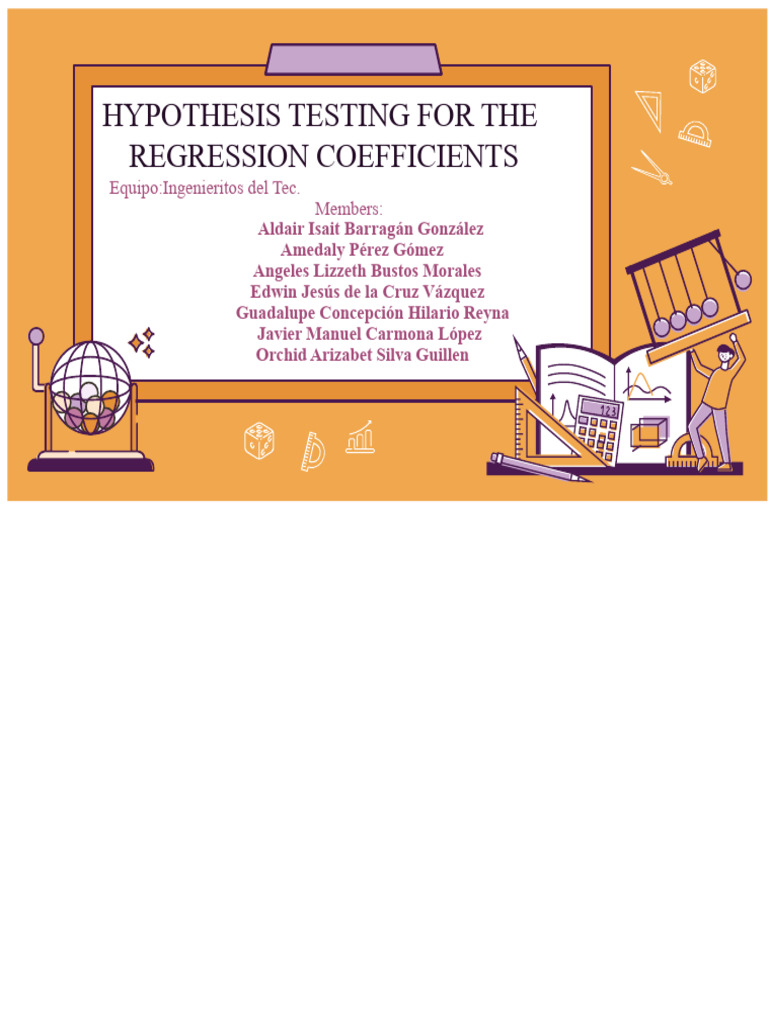 Hypothesis Testing for Regression Coefficients | PDF | Linear ...