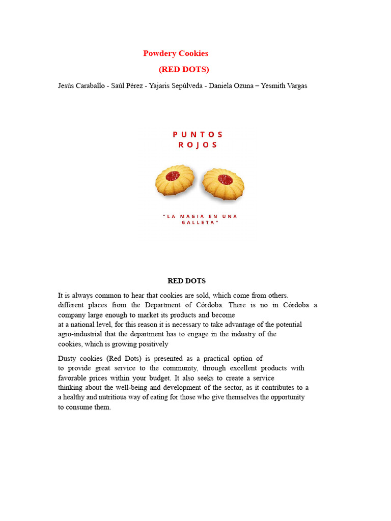 Sandy Cookies | PDF | Economies | Business